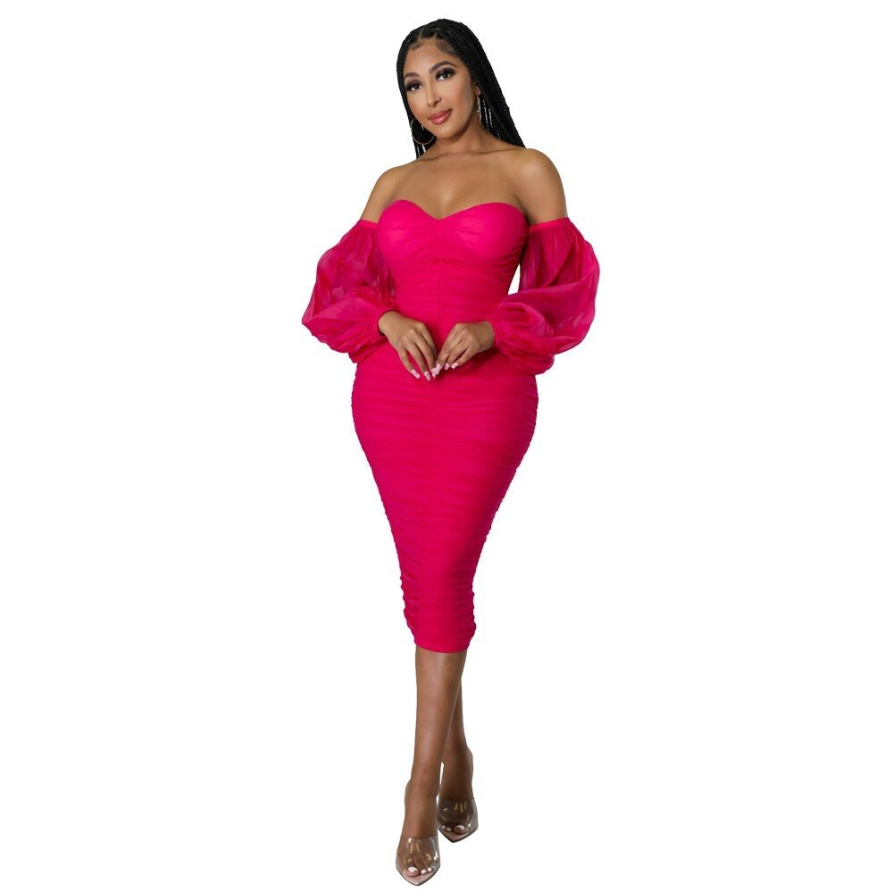 Elegant Off Shoulder Sexy Dress Elegancemania